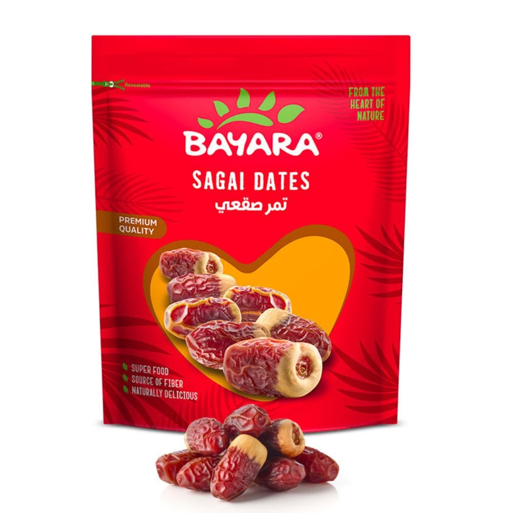 Bayara Dates Sagai 400g Zipper Pouch – KSA – Bayara