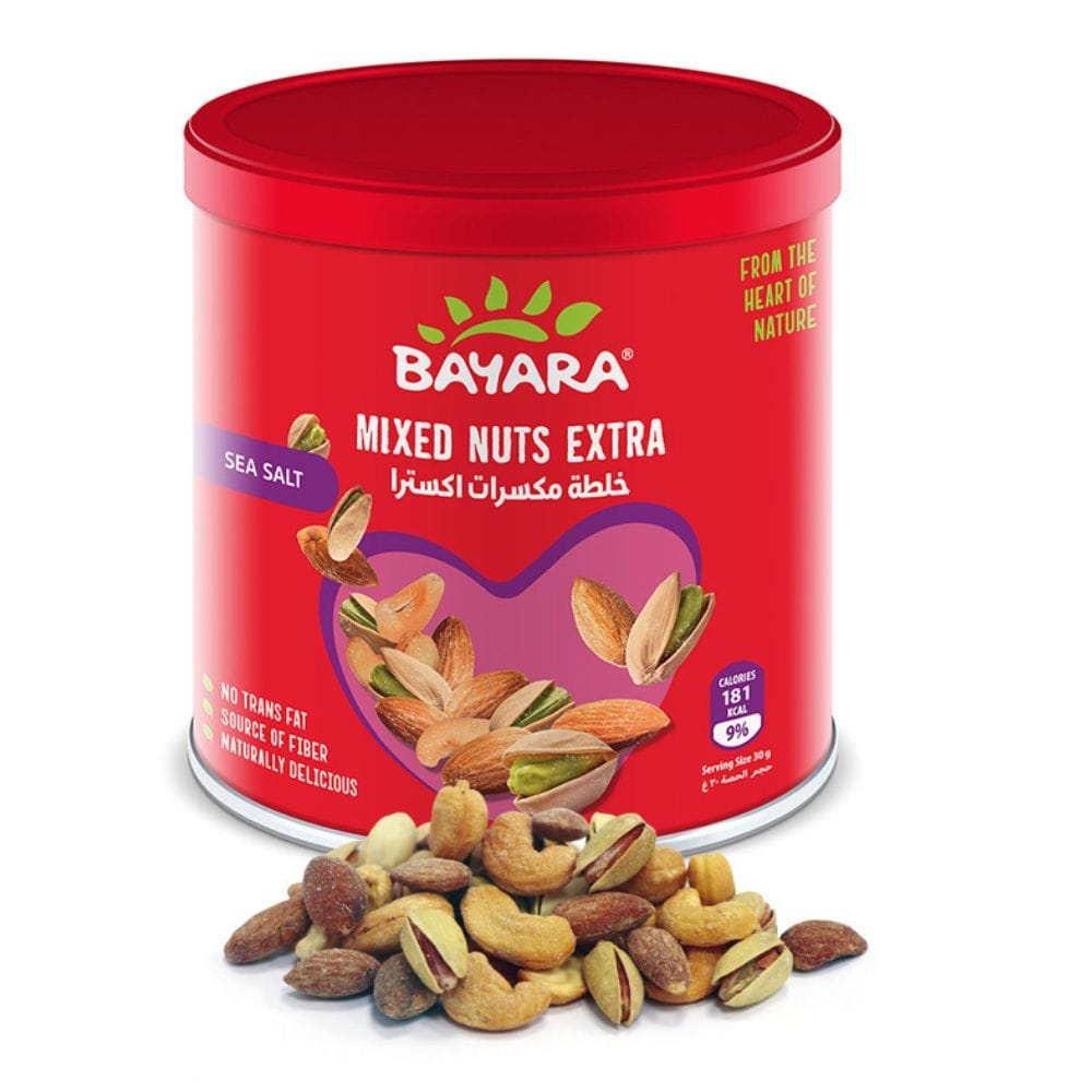 Bayara Snacks Mixed Nuts Extra Can 225g – Bayara